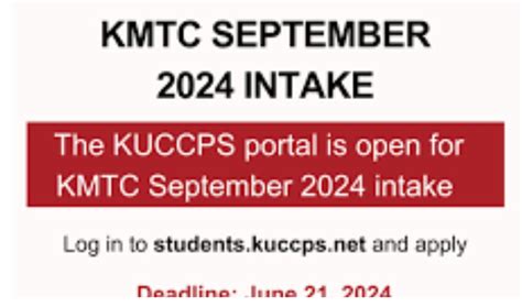 Kuccps Opens Application Portal For Kmtc Course Placement How To Apply Afrinewske