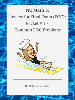 NC Math Review For Final Exam EOC Packet Common EOC Problems