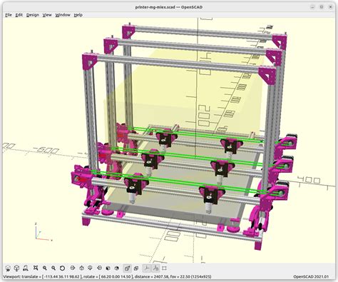 3d Printer Multi Gantry Printer Xyz Dims