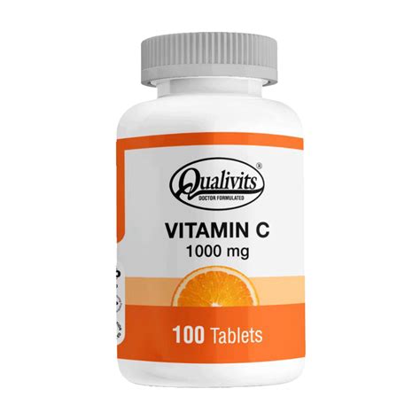 Vitamina C 1000 Mg X 100 Tabletas Qualivits Odín Uruguay
