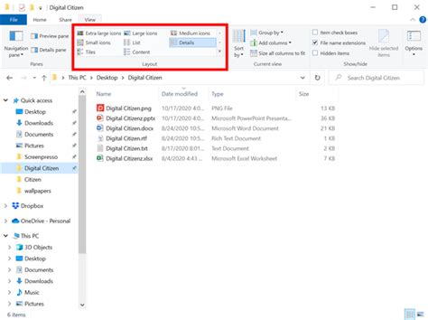 How To Use The File Explorer Views In Windows Like A Pro Digital Citizen