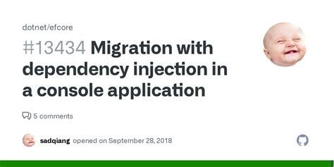 Migration With Dependency Injection In A Console Application · Issue