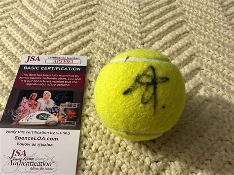 Ons Jabeur Signed Tennis Ball Autographed Jsa Authentication Coa Autographia