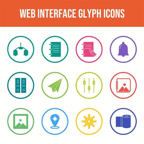 Beautiful Web Interface Vector Icon Set 17533232 Vector Art At Vecteezy