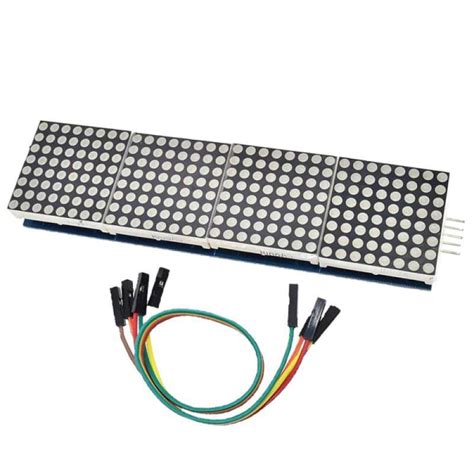 jual 4 in 1 max7219 led 8x8 dot matrix display module mcu control for