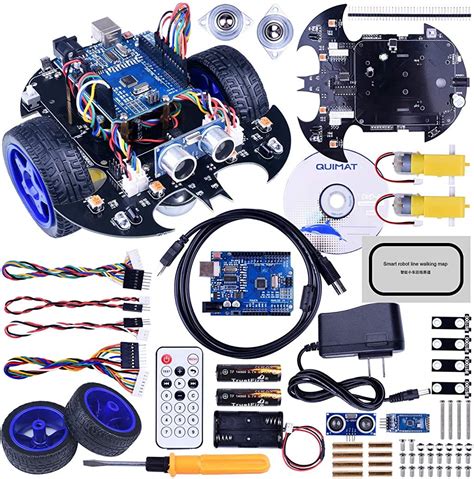 Buy Quimat Smart Robot Car Kit Competible With ArduinoIDE Projects Includes Two Wheel Drives