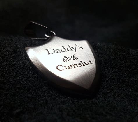 Bdsm Pendant Stainless Cumslut Daddy Etsy