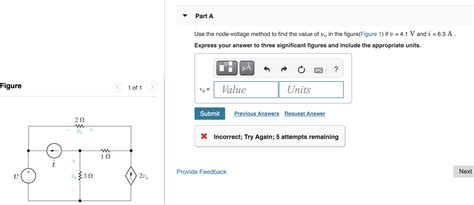Solved Part A Use The Node Voltage Method To Find The Value Chegg Com