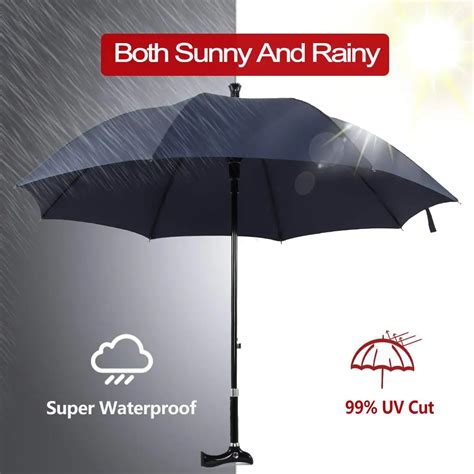 워킹 지팡이 우산 지팡이 노인 파라솔 등산 비 우산 목발 강철 미끄럼 방지 등산 우산우산 Aliexpress