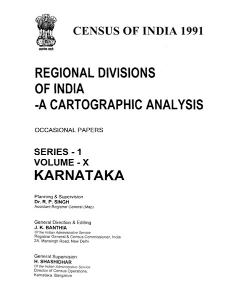 Regional Divisions Of India A Cartographic Analysis Vol X Docslib