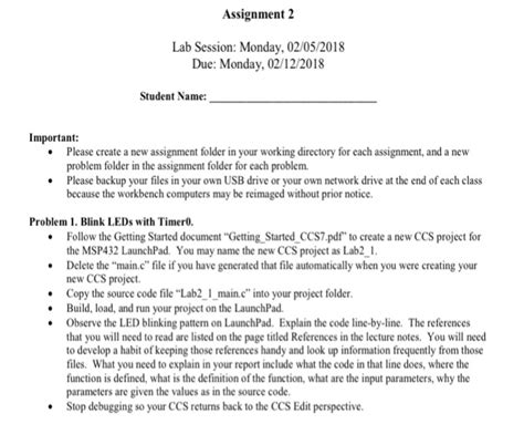solved assignment 2 lab session monday 02 05 2018 due