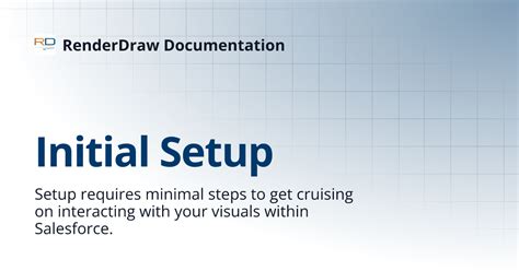 Initial Setup Renderdraw Documentation