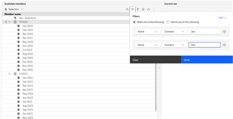 IBM Planning Analytics Tips Tricks New Filter Option In Set Editor