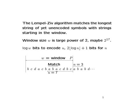 The Lempel Ziv Algorithm Matches The Longest Starting In The Window