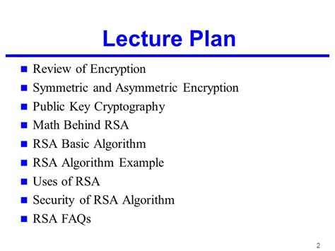 rsa public key encryption algorithm ppt download