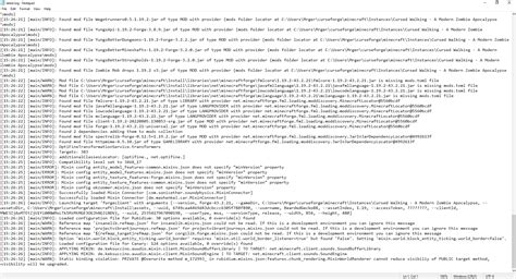Tryna Run The Cursed Walking Modpack And It Gives Giving Me Error Code