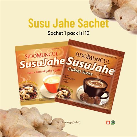 Jual Susu Jahe Sido Muncul Sachet Susu Jahe Sido Muncul Coklat Shopee Indonesia