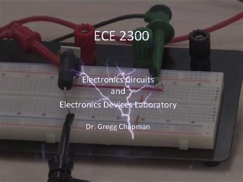 ECE 2300 Electronics Circuits And Electronics Devices Laboratory