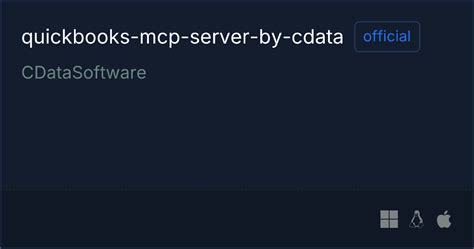 Quickbooks Mcp Server By Cdata Glama