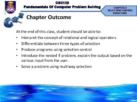 Csc 128 Fundamentals Of Computer Problem Solving Chapter