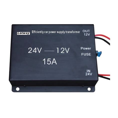 Автомобилен преобразувател 15A за напрежение 24V - 12V - eMAG.bg