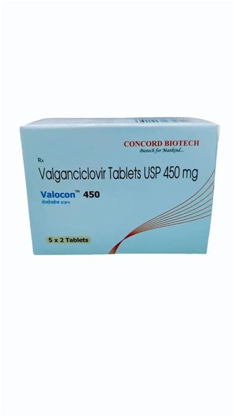 Valocon 450 Mg Tablet At ₹ 350stripe Valganciclovir Tablet In Pune