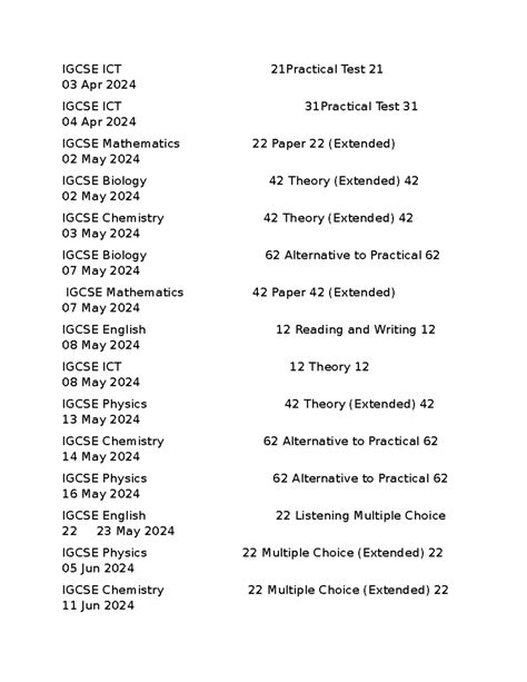 Igcse Exam Dates Gkhggluy Igcse Mathematics 22 Paper 22 Extended Igcse Ict 21practical