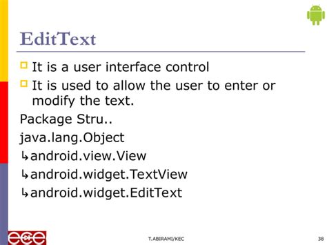 Android Application Development Programming Ppt Free Download