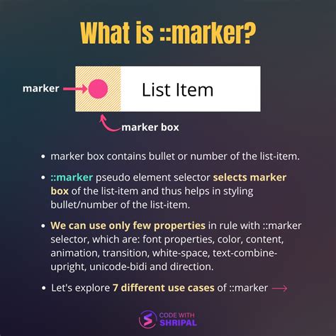 Css Marker Pseudo Element At Beulah Insley Blog