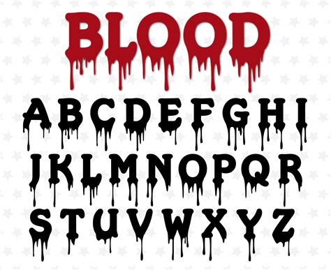Drip Font Blood Dripping Font Slime Font Dripping Letters Font Slime