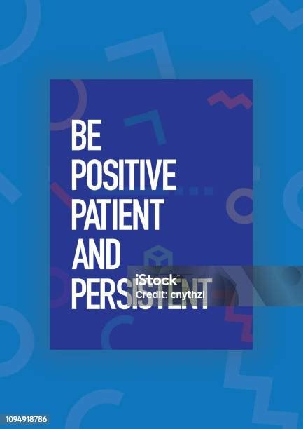 긍정적인 환자 및 영구 수 있습니다 영감을 크리에이 티브 동기 부여 견적 포스터 템플릿 벡터 인쇄 술그림 포스터에 대한 스톡 벡터 아트 및 기타 이미지 Istock