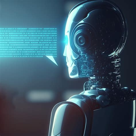 Premium Photo A Robot With A Speech Bubble That Says Robot On It