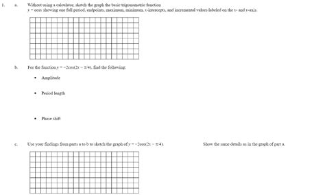 Solved Without Using A Calculator Sketch The Graph The Chegg