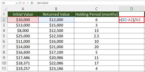 How To Annualize Returns In Microsoft Excel Spreadcheaters