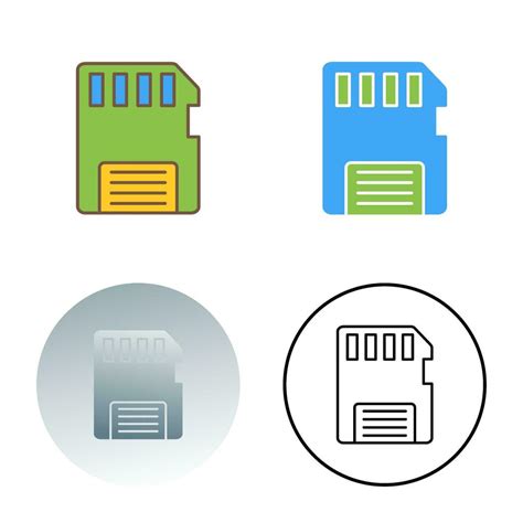 Memory Card Vector Icon 34110588 Vector Art At Vecteezy