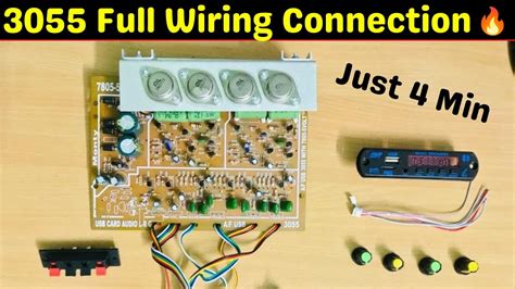 3055 Power Amplifier Board 260 Watt Rms Amplifier Using 44 Off