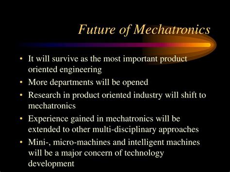 PPT Mechatronics PowerPoint Presentation Free Download ID 984732