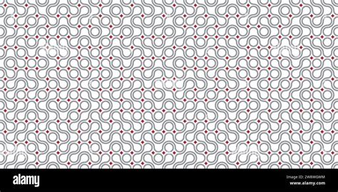 Seamless Pattern With Circle Connect Shape Metaball Dots Icon