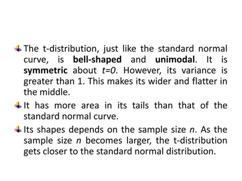 7 The T Distribution PPTX