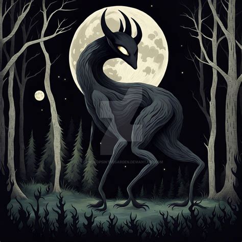 Creepy Cryptid By Dewdropsinthegarden On Deviantart