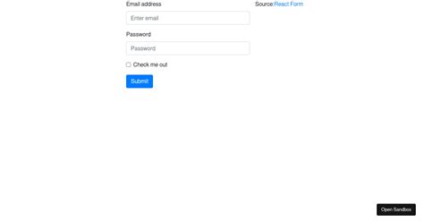 react bootstrap login form codesandbox