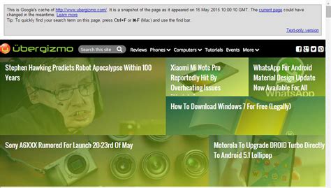 How To Find Lost Or Deleted Web Pages Ubergizmo