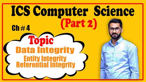 Icsfsc Part2 Computer Science Chapter No 4 Data Integrity 12th Class Youtube