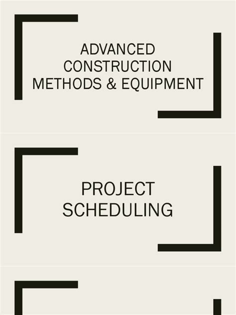 Cec002 Module 5 Introduction To Project Scheduling Pdf Systems