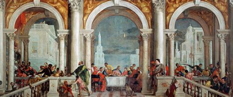 The Feast In The House Of Levi Venice 1573 Painting By Paolo Veronese