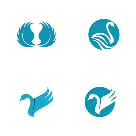 Swan Icon Template Vector 16974938 Vector Art At Vecteezy