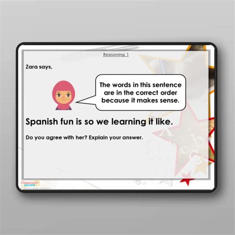 Year 1 Using A Sentence Modelling Ppt Resource Classroom Secrets