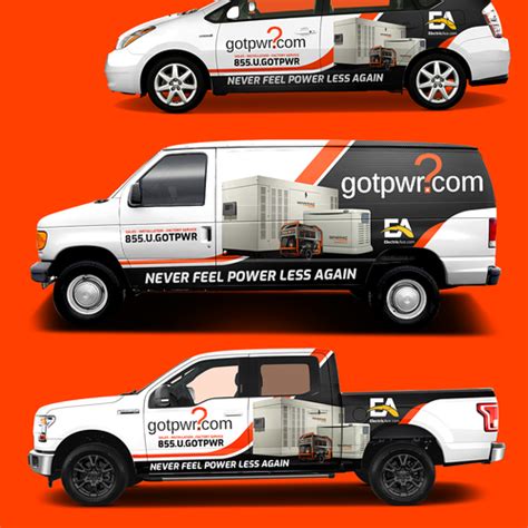 Create A New Powerful Wrap Design For Generator Company Car Truck