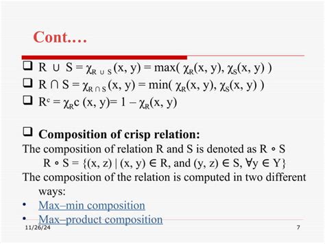 Unit 4 Crisp Relation And Defuzzificationppt