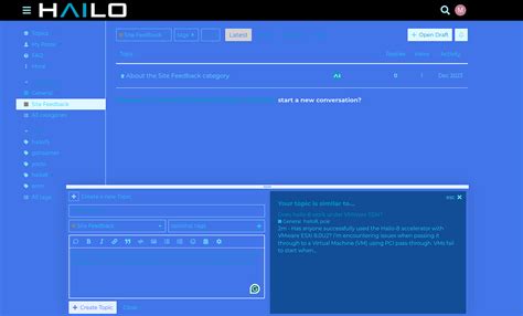 Forum With The Dark System Theme Site Feedback Hailo Community